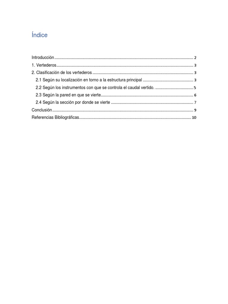 Tipos de Vertedores | PDF | Ingeniero civil | Agua y política