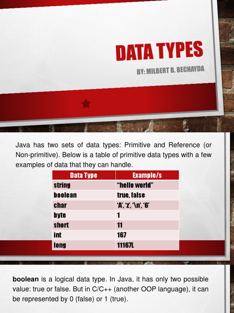 Data Types | Download Free PDF | Data Type | Integer (Computer Science)
