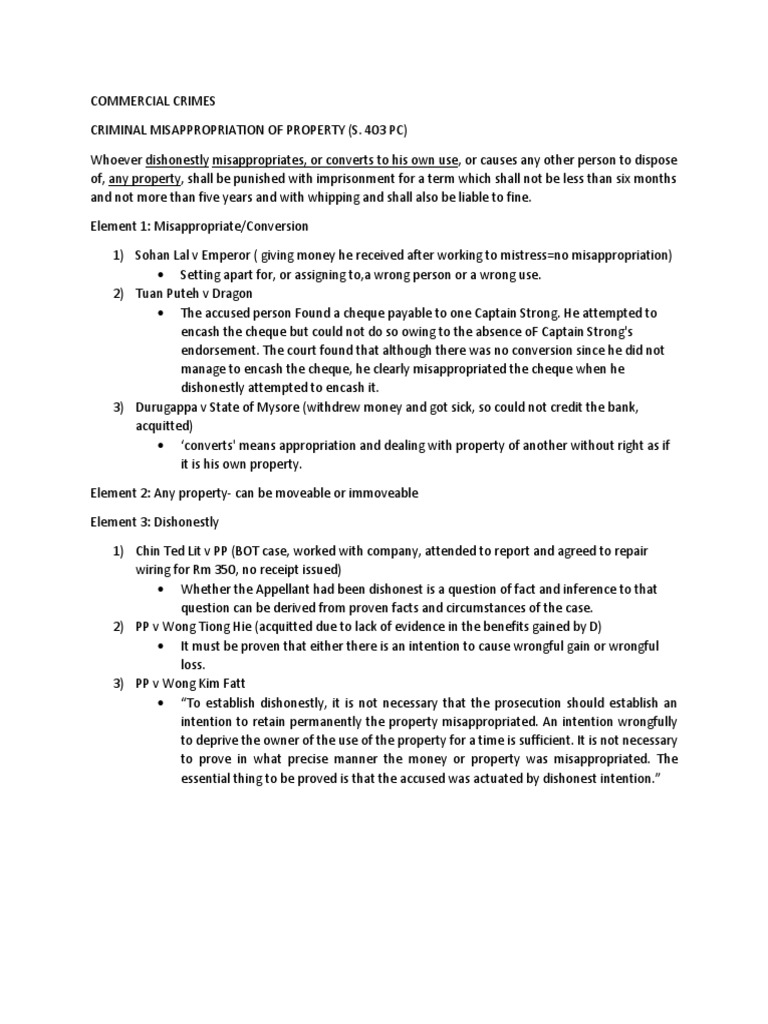 Commercial Crimes | PDF | English Trust Law | Crime & Violence