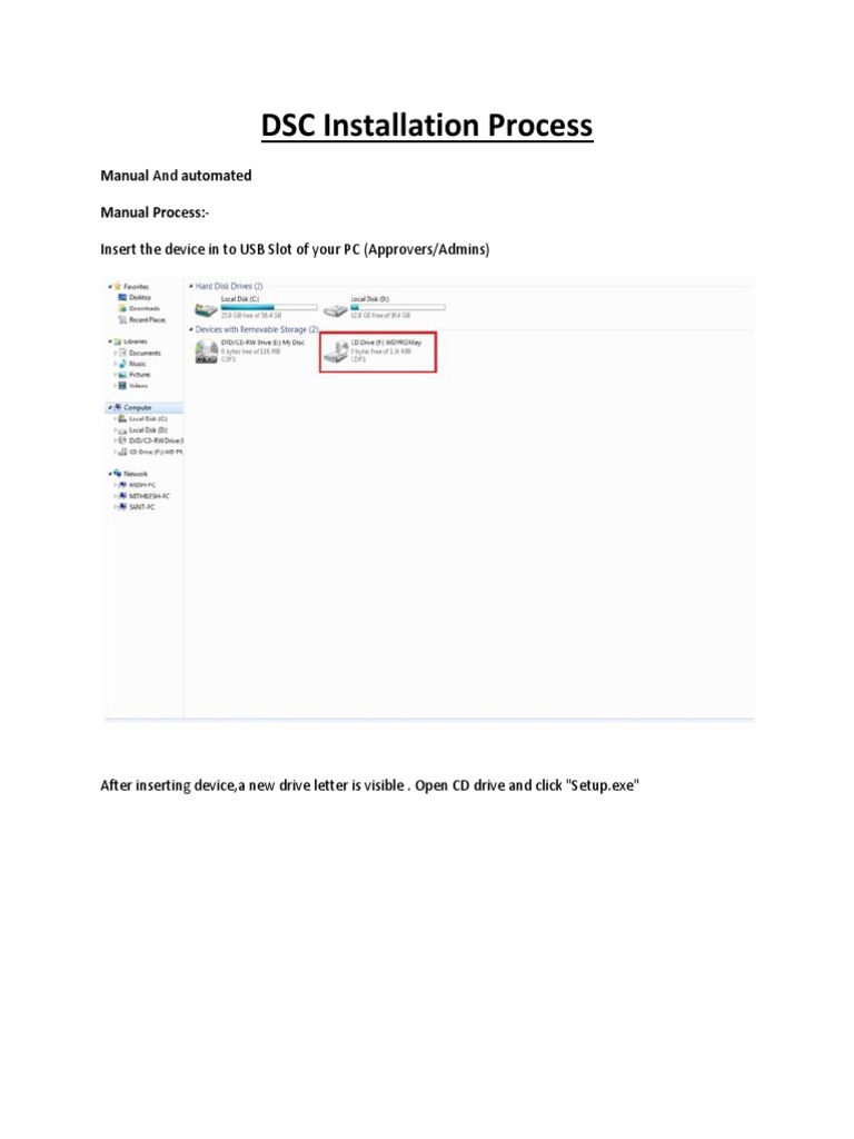 DSC Installation Process: Manual and Automated Manual Process | PDF