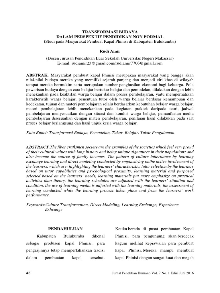 Transformasi Budaya | PDF