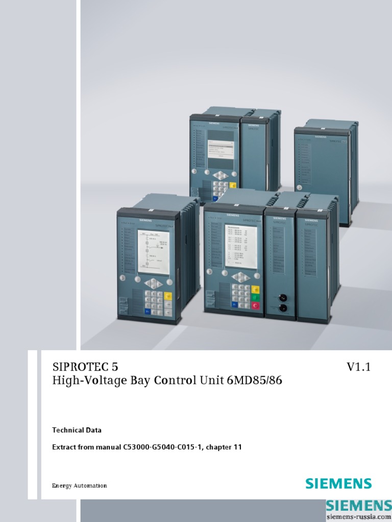 TD 6MD85 86 DeviceManual EnUS | PDF | Power Supply | Direct Current