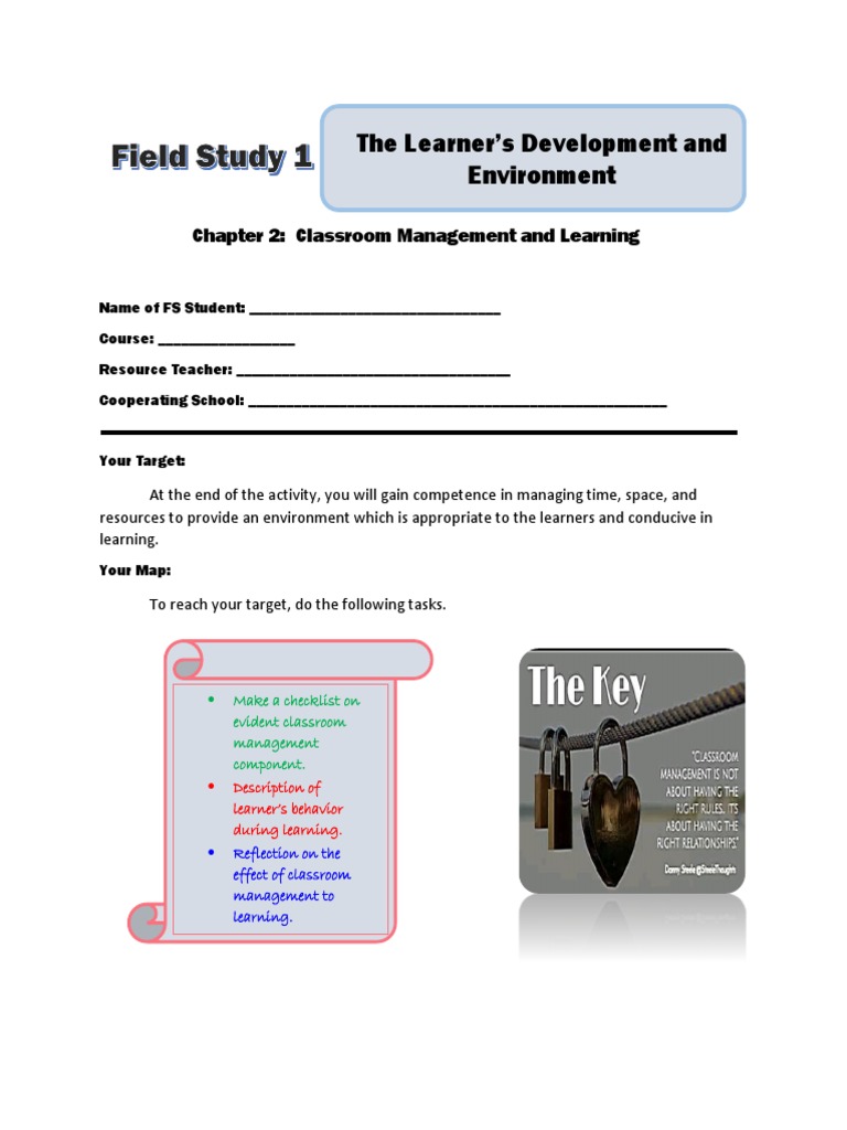 The Learner's Development and Environment: Chapter 2: Classroom ...