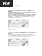 Tipos y uso de cheques en Chile | PDF | Cheque | Bancos