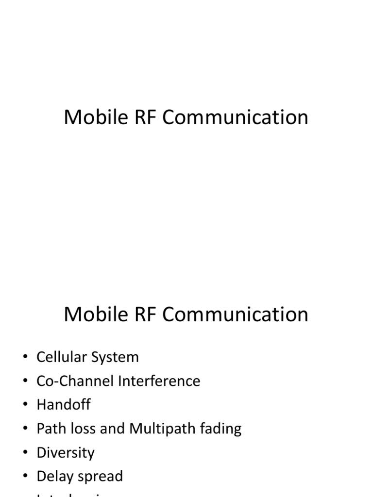 RF Modulation | PDF | Cellular Network | Duplex (Telecommunications)