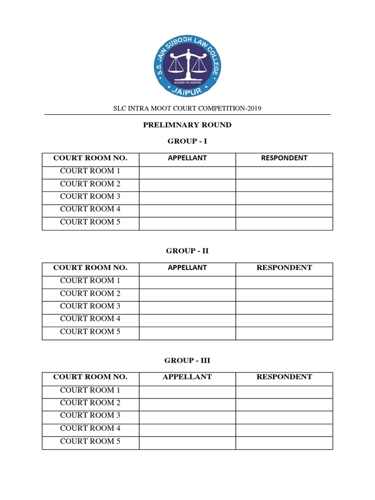 Moot Court Fixture Sample | PDF
