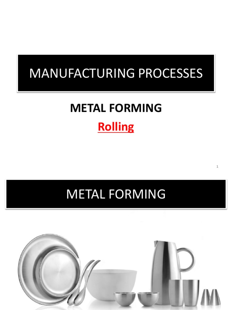1 Metal Forming Rolling | PDF | Rolling (Metalworking) | Deformation ...