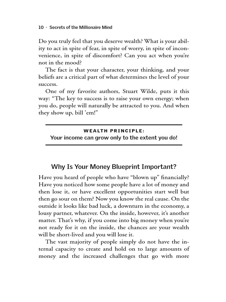 Why Is Your Money Blueprint Important?: Your Income Can Grow Only To ...