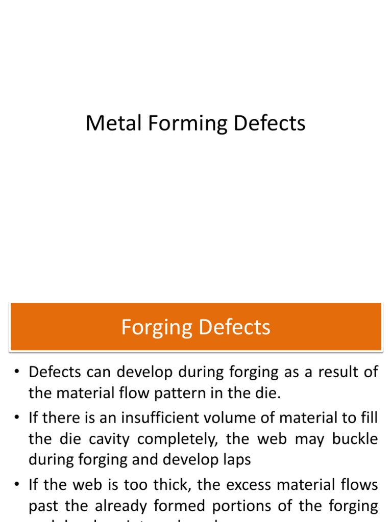 Forging Defects: Laps and Internal Cracks | PDF