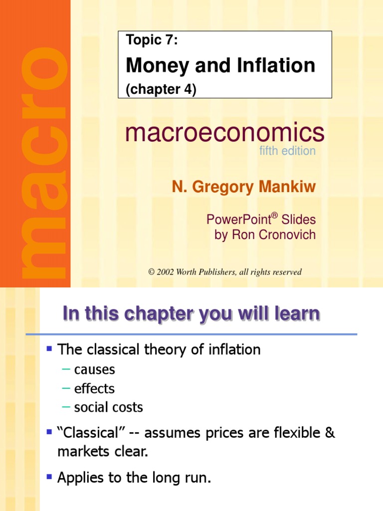 Money and Inflation: Macroeconomics | PDF | Money Supply | Inflation
