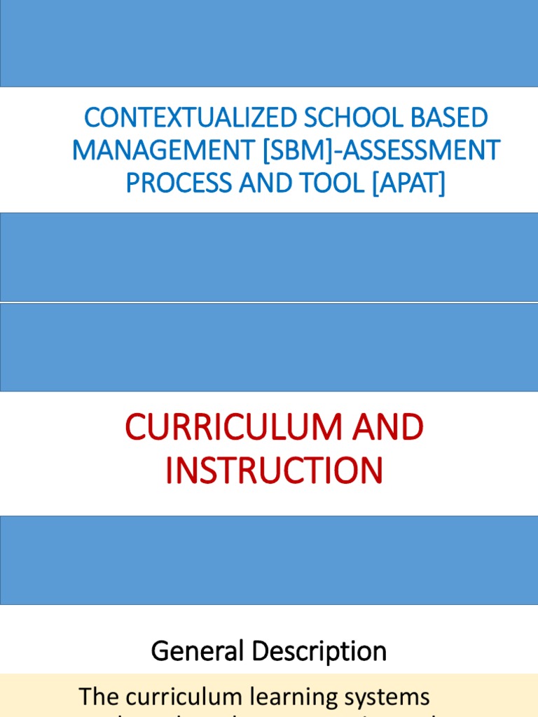 Sbm Presentation Curriculum And Learning Pdf Learning Curriculum