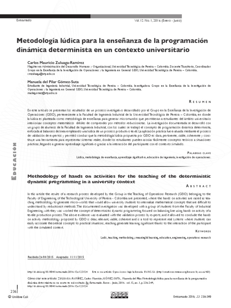 GEIO Programacion Dinamica Deterministica | PDF | Constructivismo ... GEIO Programacion Dinamica Deterministica | PDF | Constructivismo ...