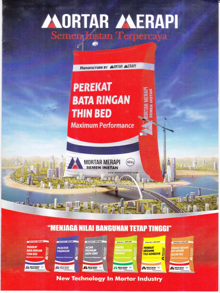 Brosur Mortar Merapi | PDF
