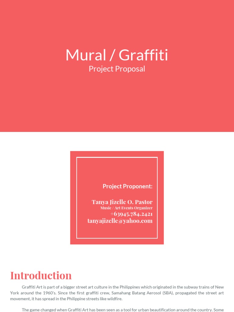Mural / Graffiti: Project Proposal | Download Free PDF | Graffiti ...