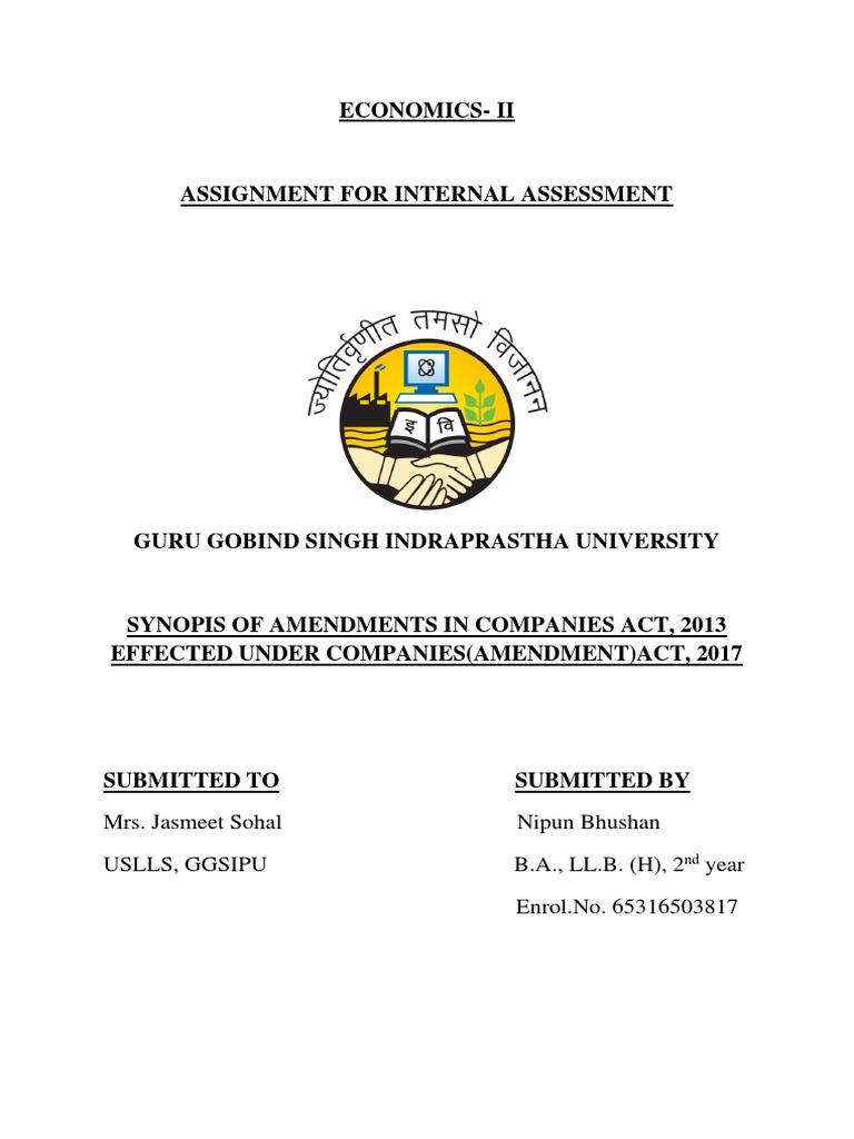 Recent Amendments in The Companies Act | PDF | Board Of Directors ...
