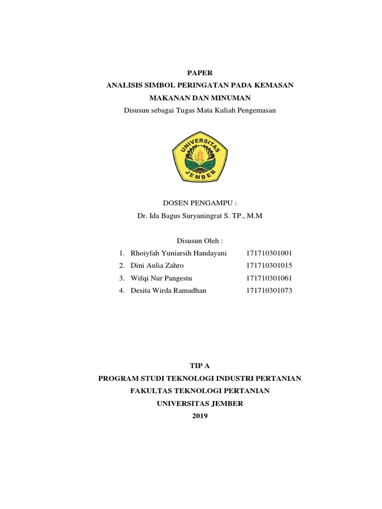 A Pengemasan Pak Ib Kerusakan Kemasan 2 | PDF
