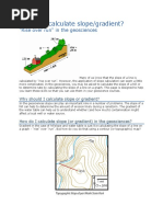 Calculating Slope Using Topographic Maps | PDF | Slope | Contour Line