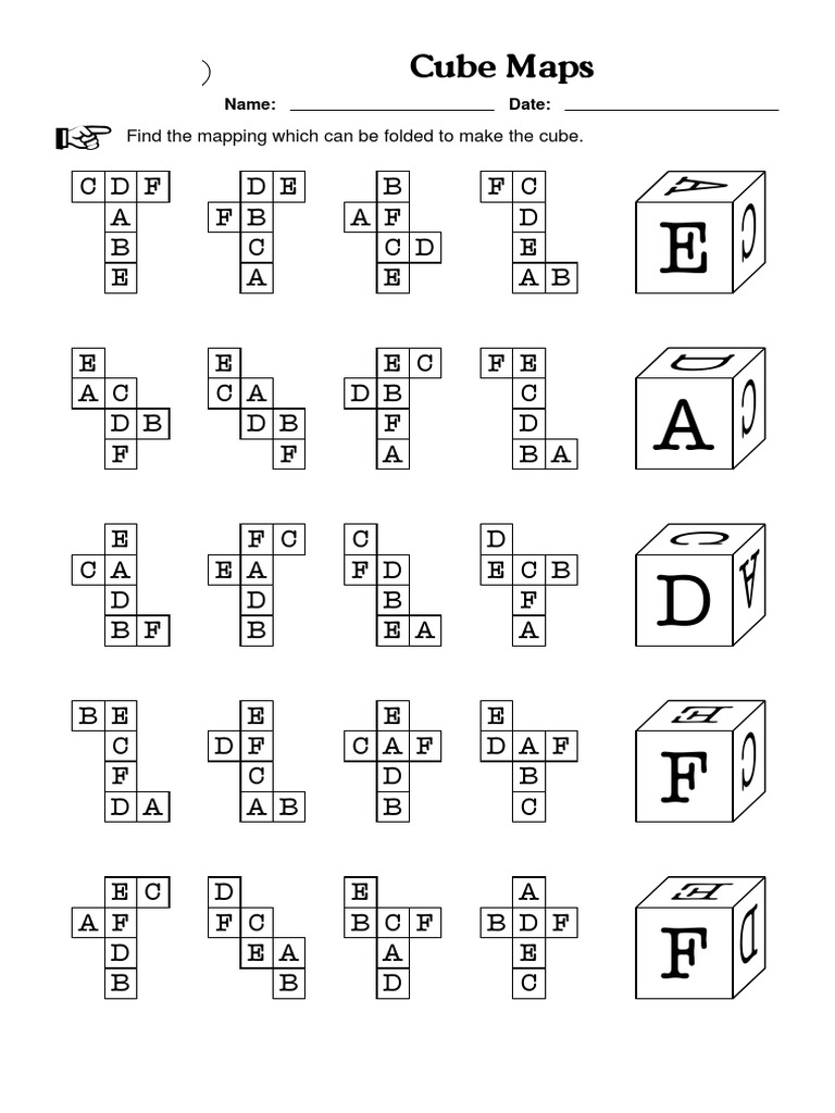 WorksheetWorks Cube Maps 30 | PDF | Teaching Mathematics | Business
