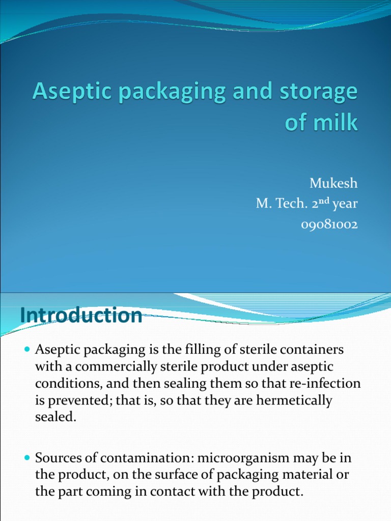 Aseptic Packaging | PDF | Sterilization (Microbiology) | Materials