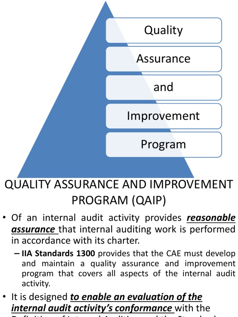 (Qaip) | PDF | Internal Audit | Audit