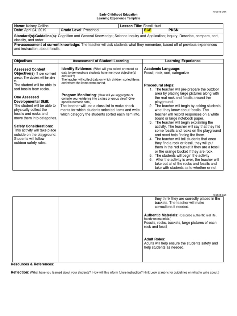 Edt 313-Lesson 2 | PDF | Early Childhood Education | Teachers