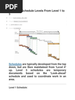 Schedule Levels From Level 1 To 5 | PDF | Project Management | Business