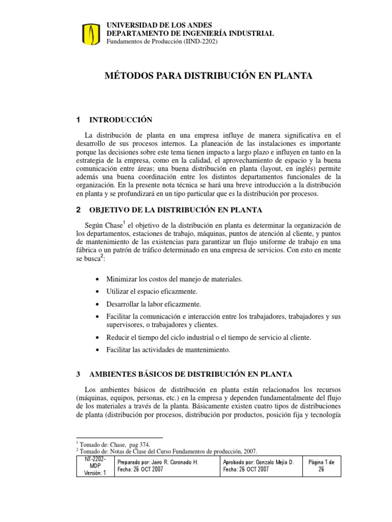 Metodo Craft Y Corelap Pdf Servicio Al Cliente Transporte