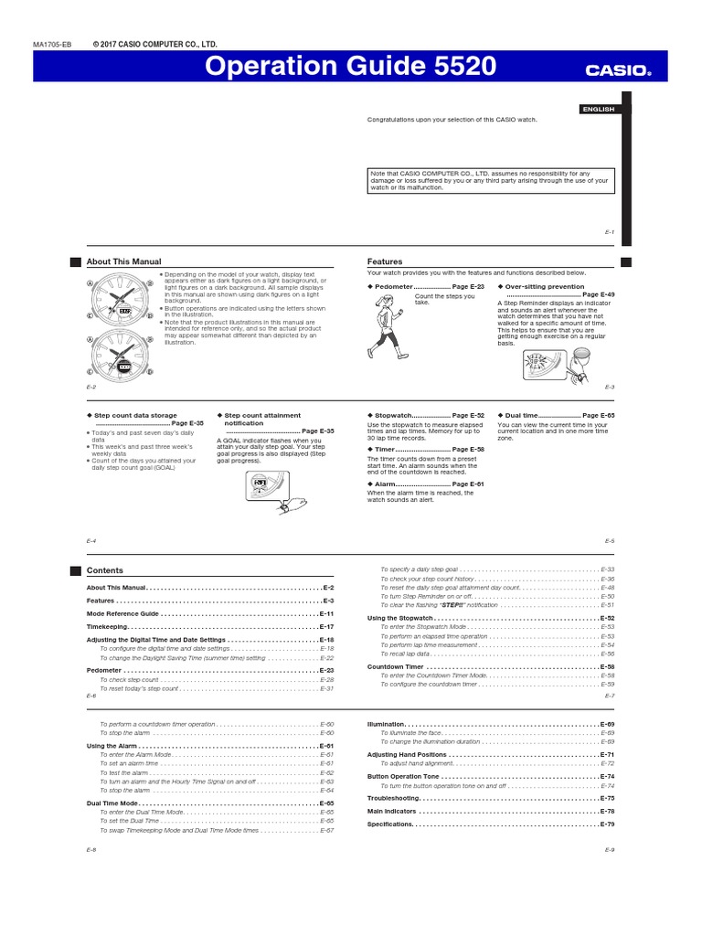 Operation Guide 5520: Features About This Manual | PDF | Watch ...
