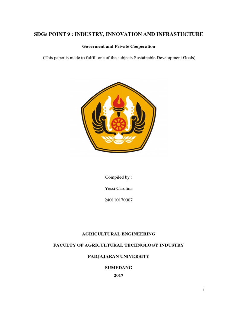 Sdgs Point 9: Industry, Innovation and Infrastucture | Download Free ...