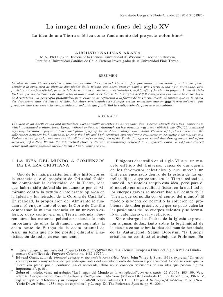 La Tierra Esférica en el Proyecto Colombino | PDF | Cristobal colon ...