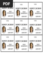 official Ballot 2025-2026 SELG | PDF | Voting | Political Corruption