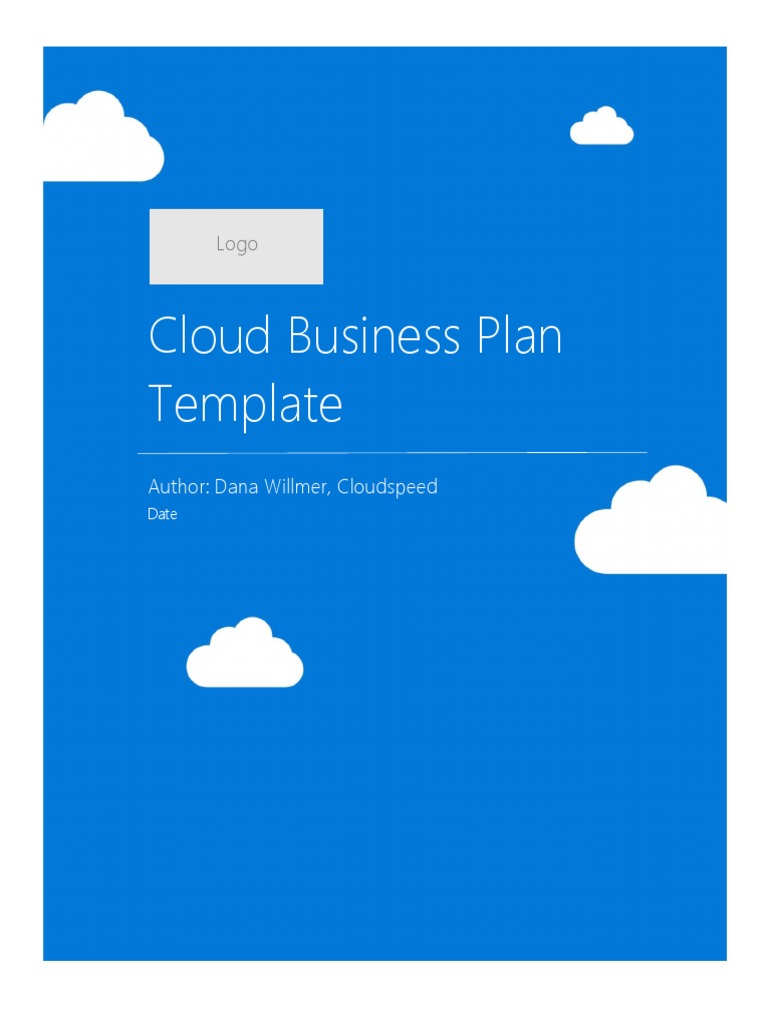 Cloud Business Plan Template 1 | PDF | Cloud Computing | Marketing