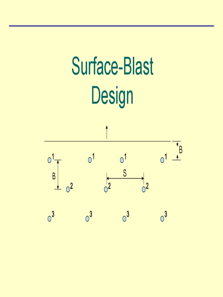 Surface Blast Design PDF | PDF | Coal Mining | Density
