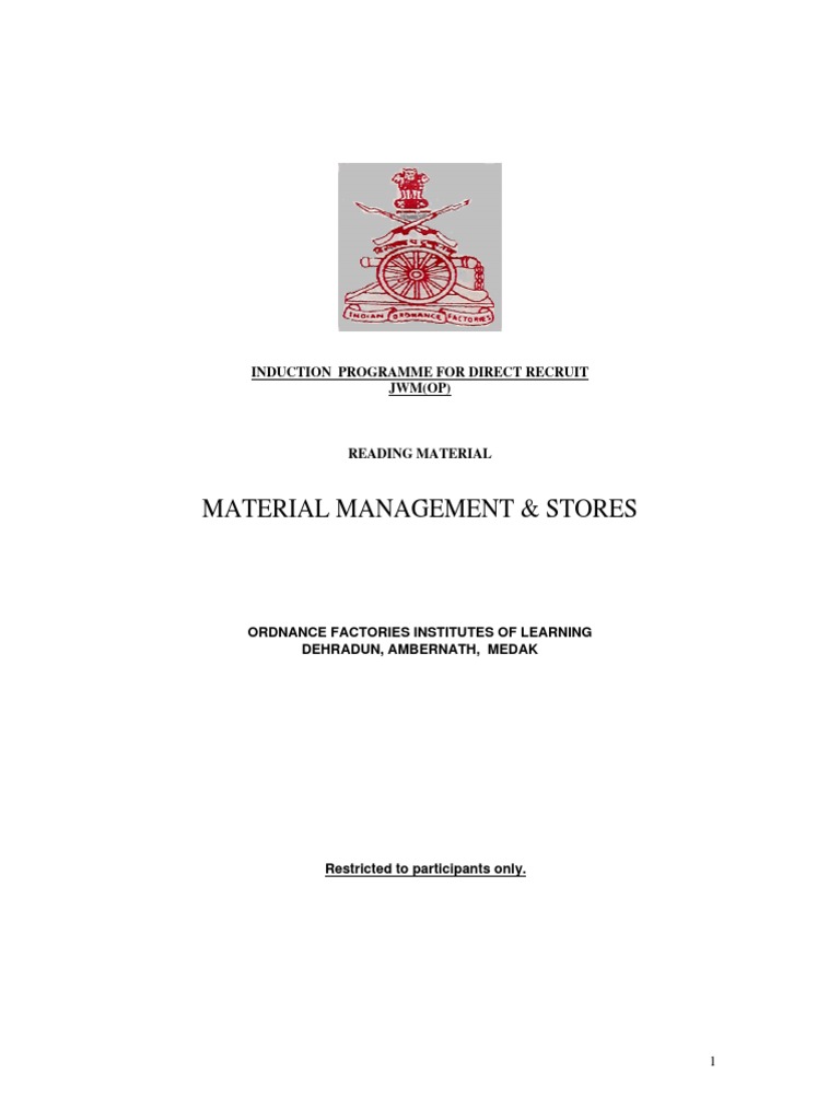 MM and Store PDF | PDF | Specification (Technical Standard) | Procurement