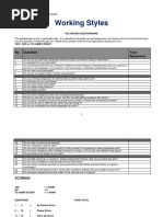 Working Style Assessment Questionnaire | PDF | Questionnaire ...
