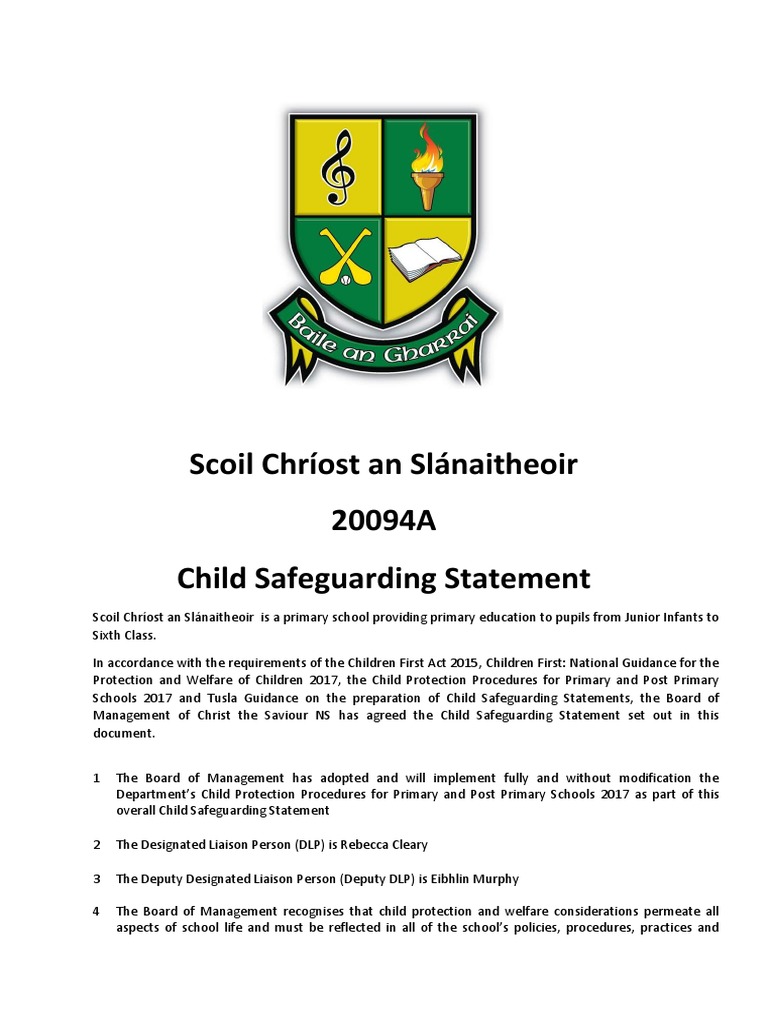 Safeguarding Statement 2018-2019 | PDF | Child Protection | Board Of ...