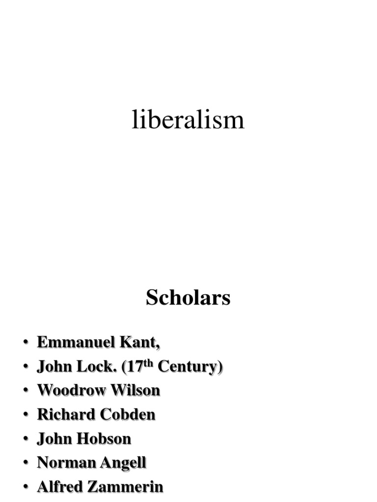 Liberalism vs. Realism in IR Theory | PDF | International Relations ...