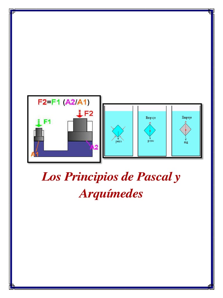 MONOGRAFIA Los Principios de Pascal y Arquímedes | PDF | Fuerza | Presión