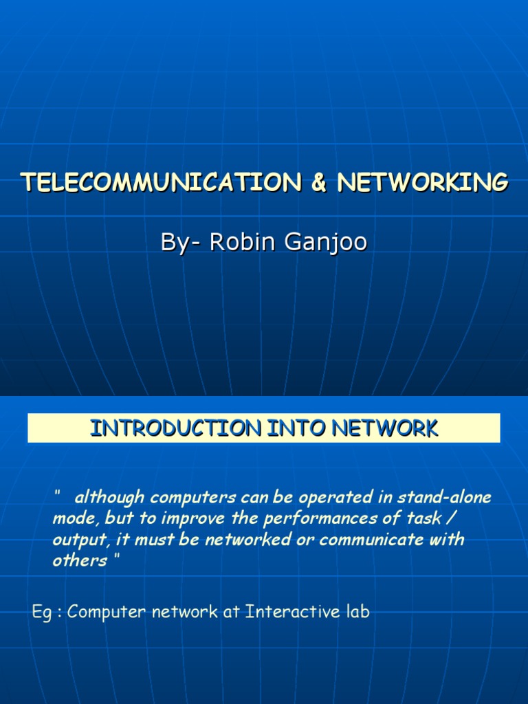 Networking | PDF | Computer Network | Transmission Medium