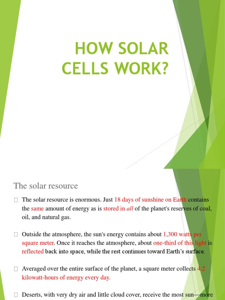 How Solar Cells Work | PDF | Doping (Semiconductor) | Photovoltaics