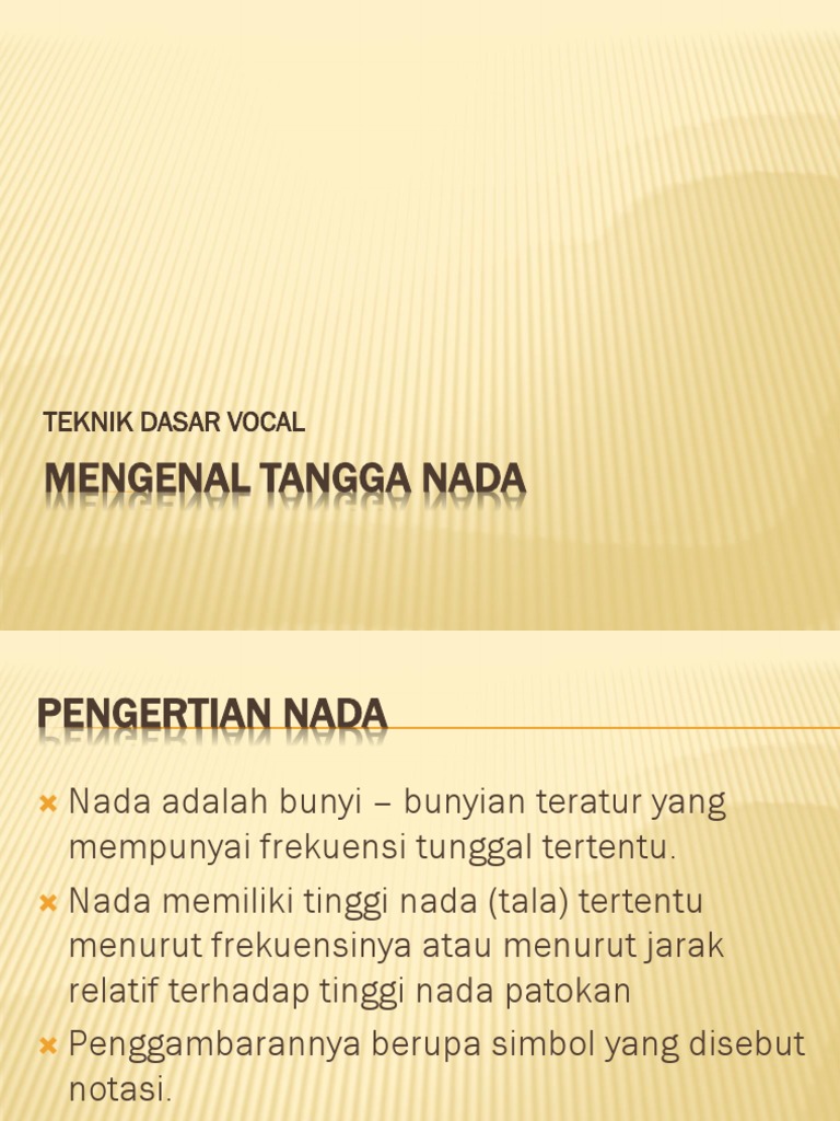 Mengenal Tangga Nada | PDF