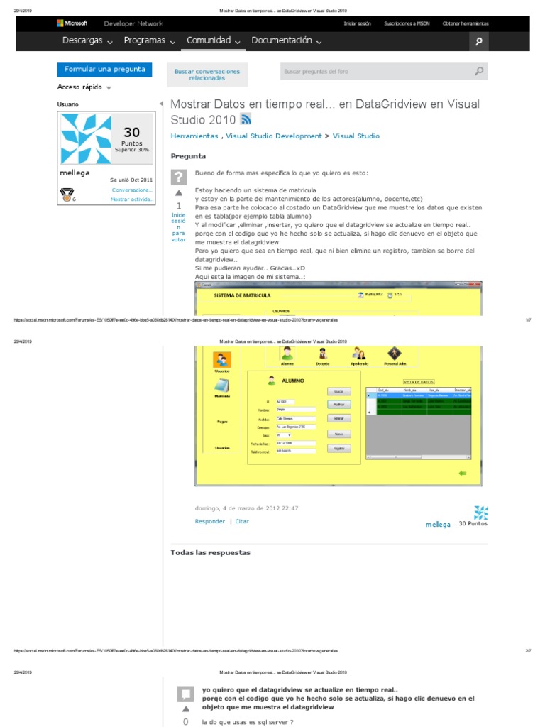 CONEXION Visual Studio 2010 y SQL Server 2008 | PDF | Servidor SQL de ...