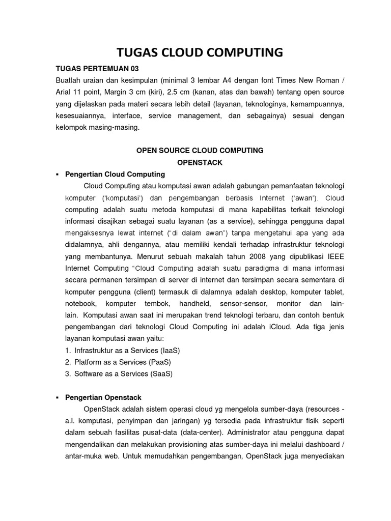 Tugas Cloud Computing | PDF