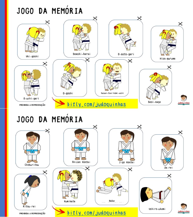 Judoquinhas Jogo Da Memoria v01 Judo Infantil PDF | PDF