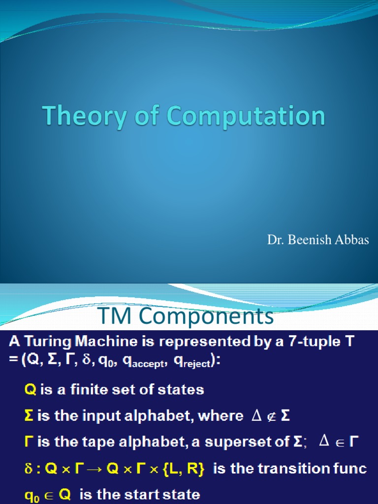 Turing Machine | PDF