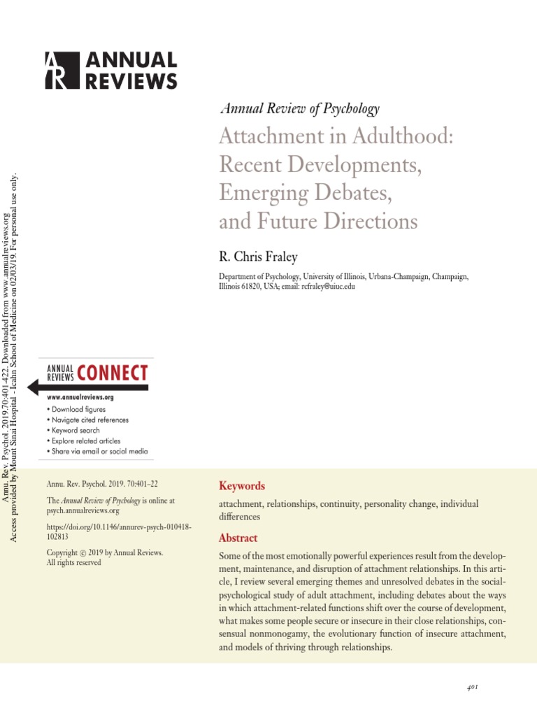 Attachment In Adulthood Pdf Attachment Theory Interpersonal