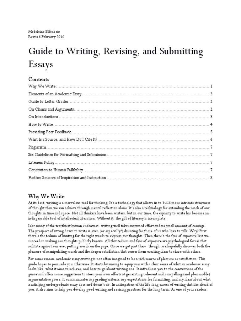 Guide To Writing, Revising | PDF | Essays | Citation