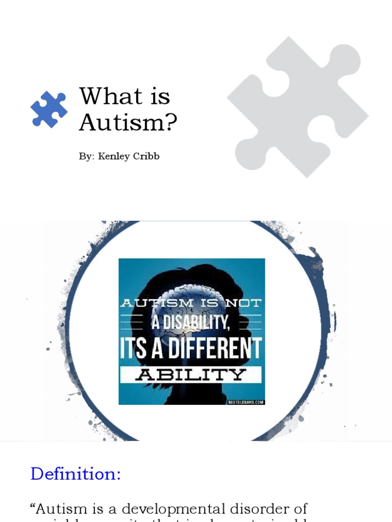 Autism Powerpoint | PDF
