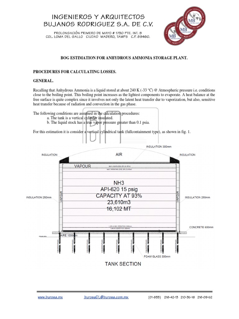 Bog Calculations Rev. A | PDF | Heat Transfer | Thermodynamics