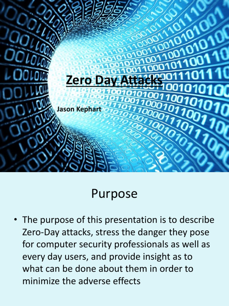 Zero Day Attacks - Jason Kephart | PDF | Vulnerability (Computing) | Exploit (Computer Security)